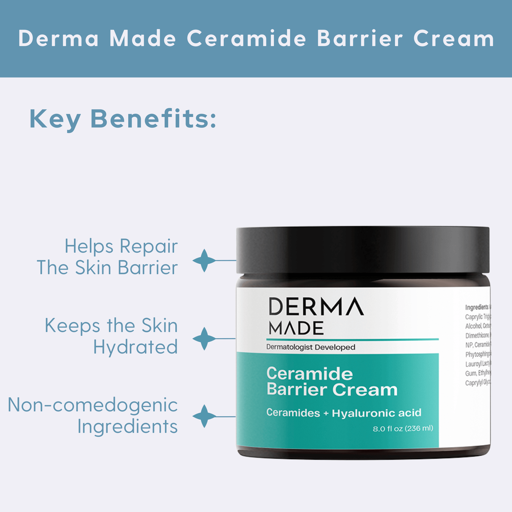Derma Made Ceramide Barrier Cream | Skin Type Solutions