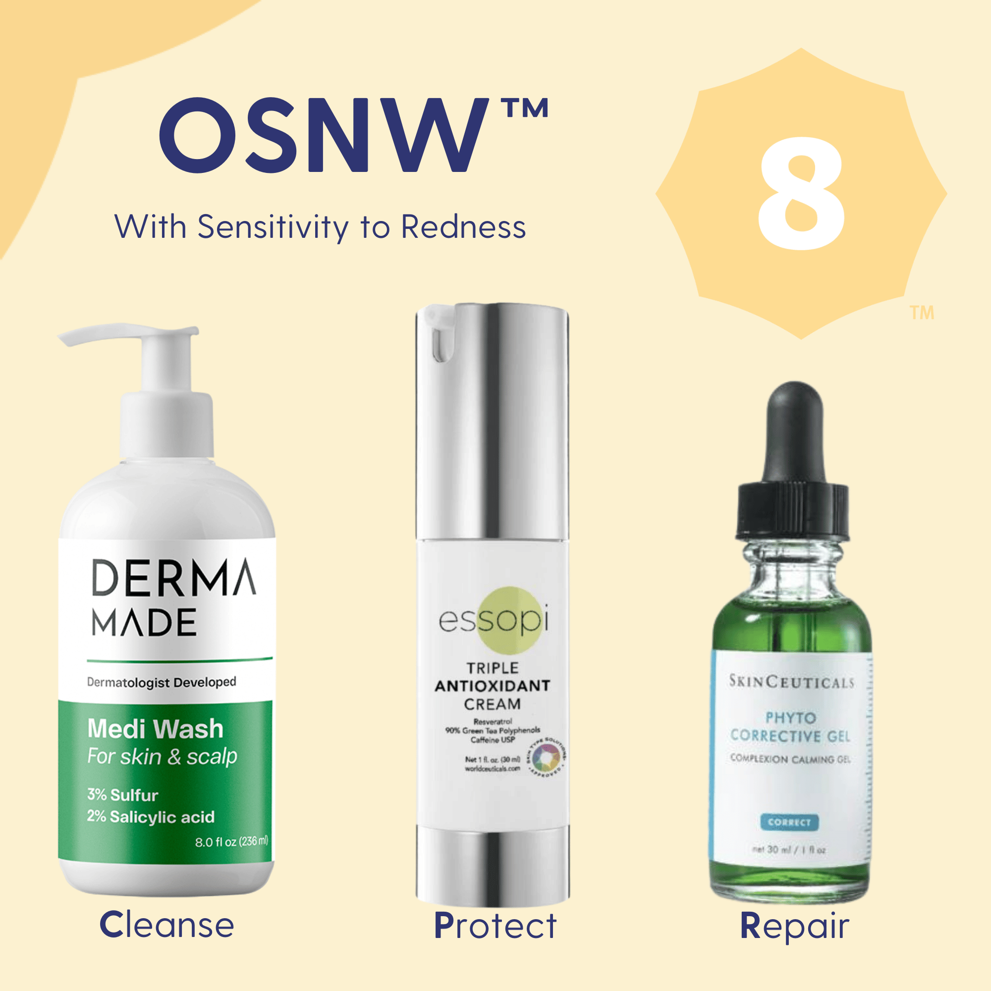 OSNW 8 Redness - Essentials Bundle – Skin Type Solutions